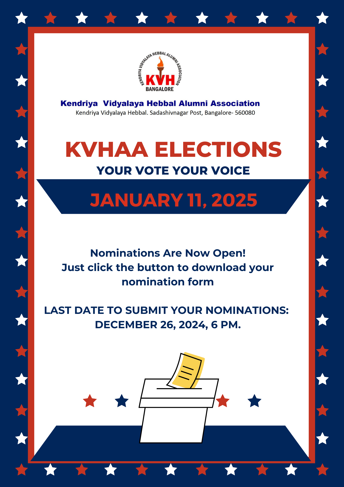 Election to Executive Committee of KVHAA – KVH Alumni